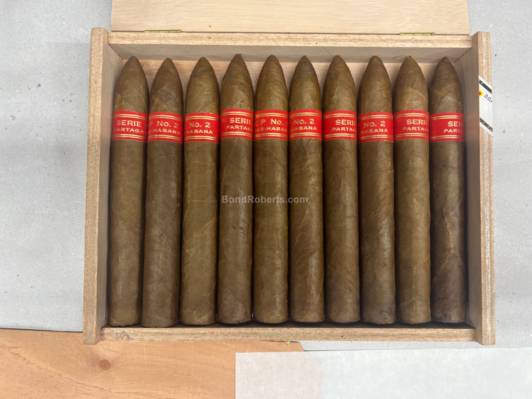 Partagás Serie P No.2 2021 Semi Boite Nature Box of 10 cigars 32599
