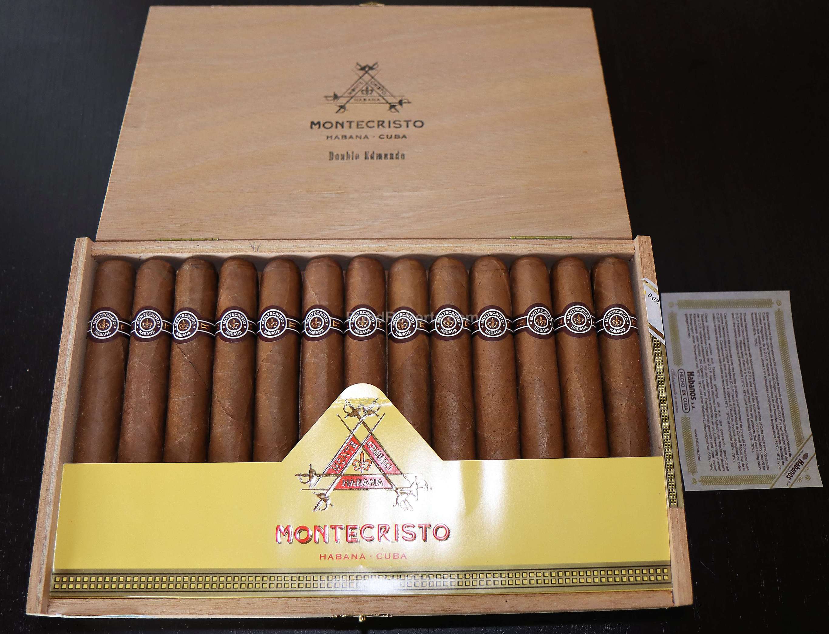 Montecristo Double Edmundo 2014 Semi Boite Nature Box of 25 cigars 13741
