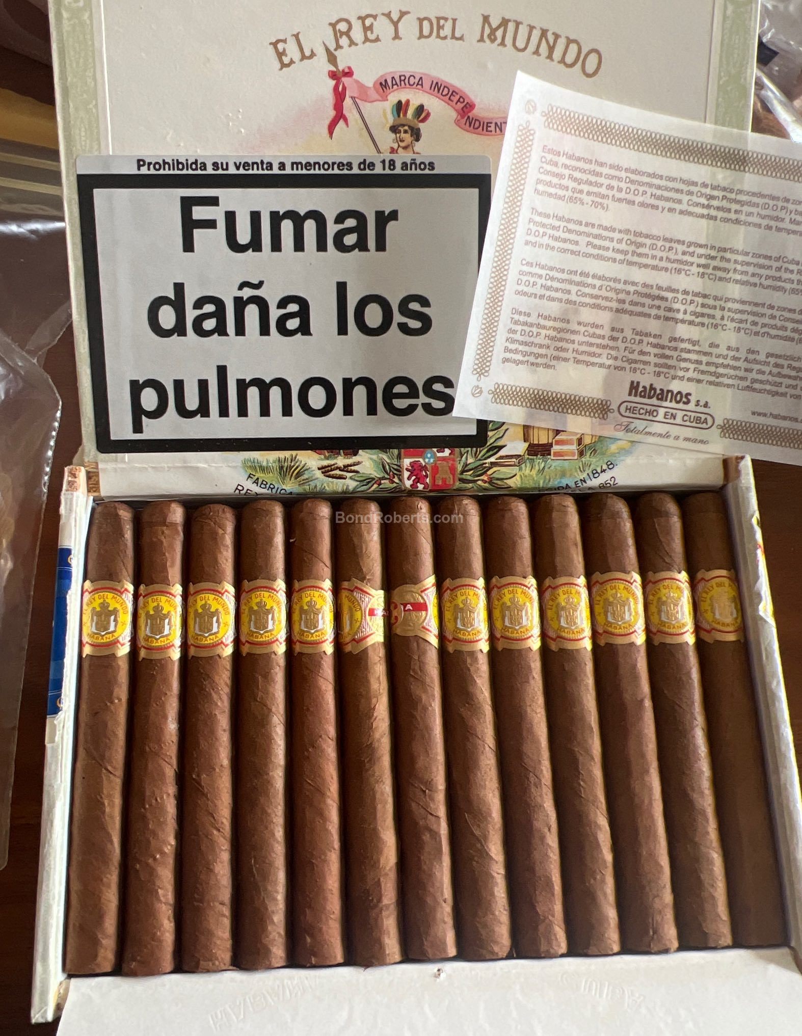 El Rey del Mundo Demi Tasse 2018 Dress Box of 25 cigars 18586