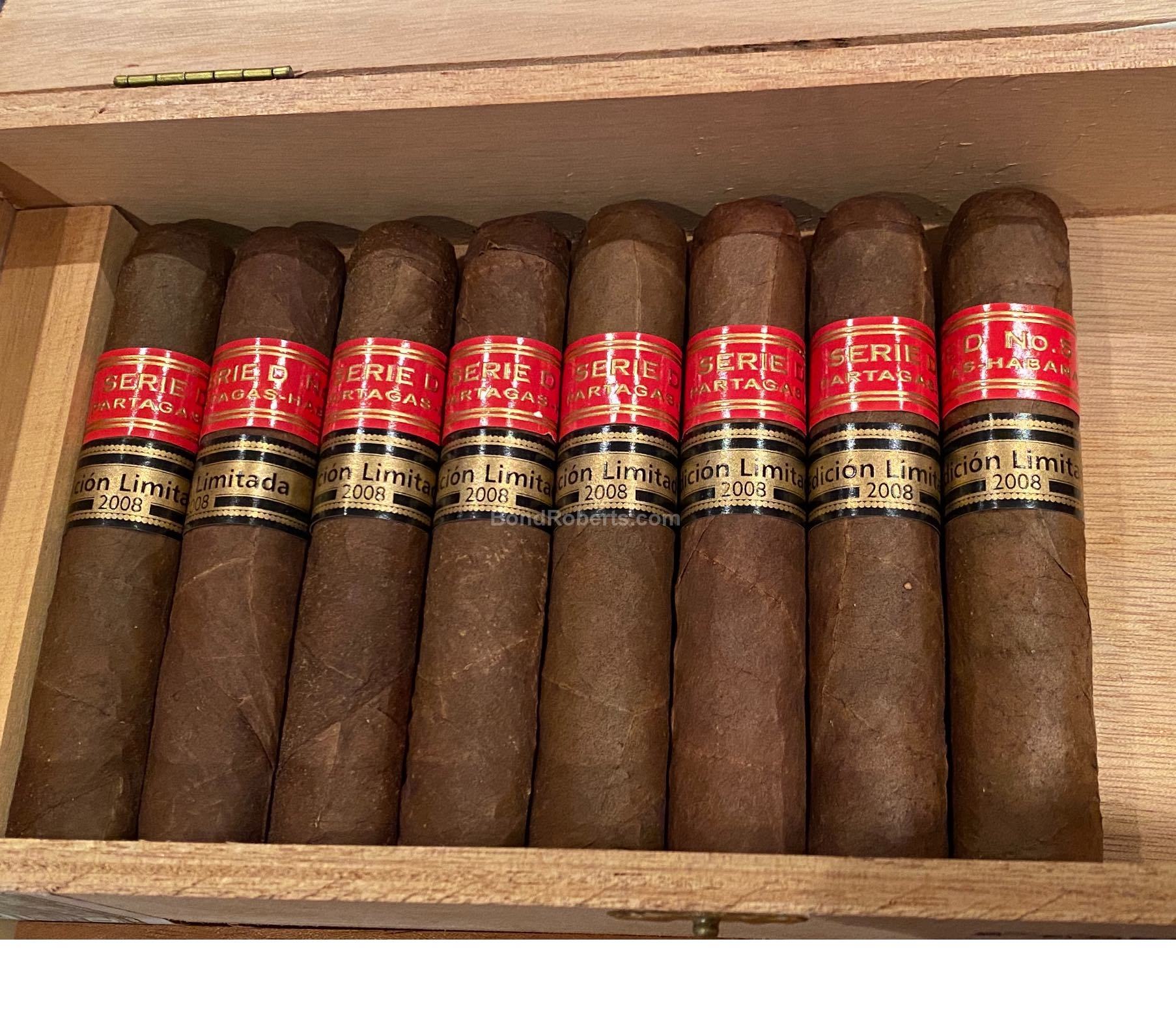 Partagás Serie D No.5 Edición Limitada 2008 Semi Boite Nature Box of 25 ...