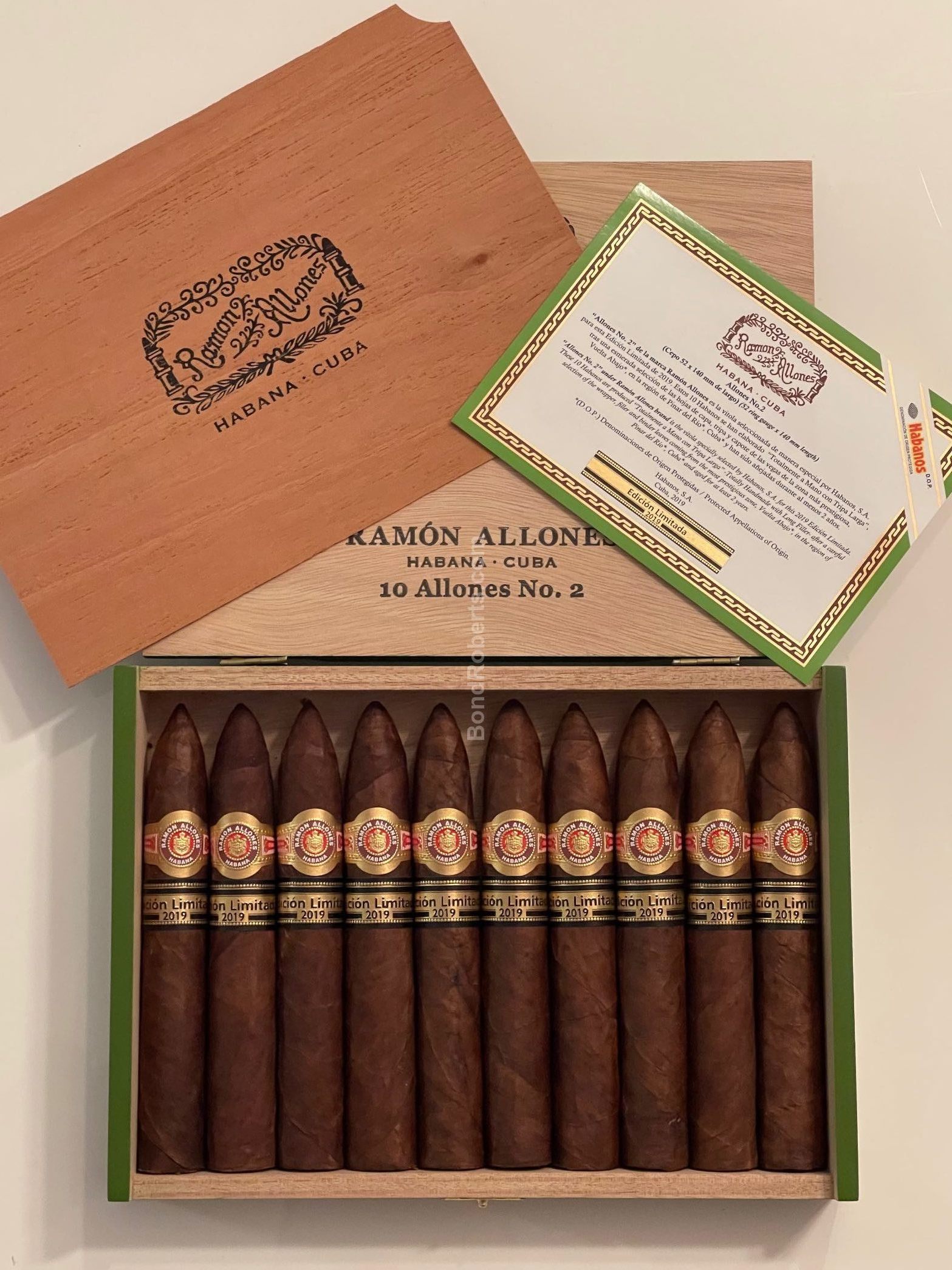 Ramón Allones Allones No. 2 Edición Limitada 2020 Luxury box of 10 ...