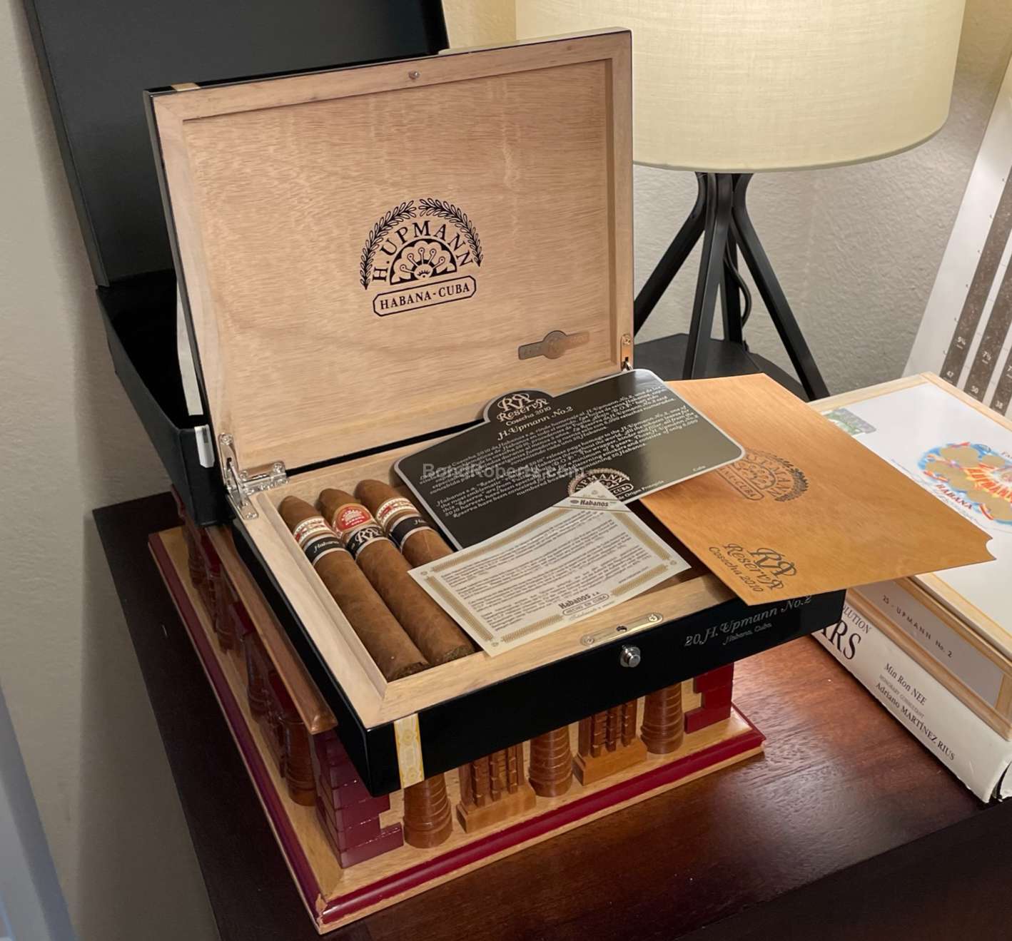 H. Upmann Upmann No.2 Reserva Cosecha 2015 Black lacquered Boîte Nature ...
