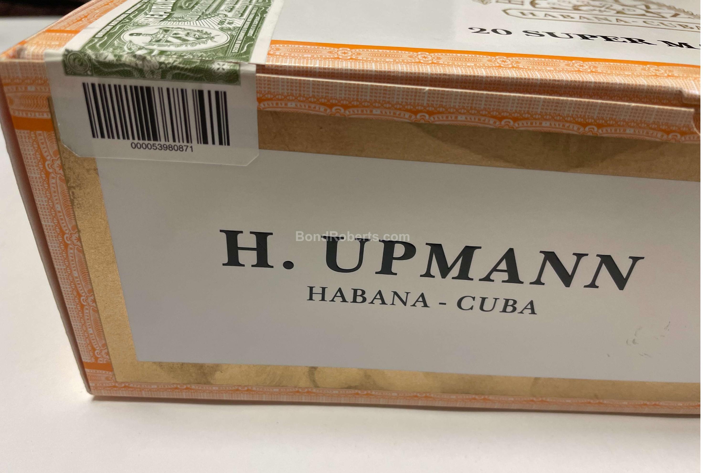H. Upmann Super Magnum Colección Habanos 2021 Numbered book-shaped boîte nature box of 20 cigars ...