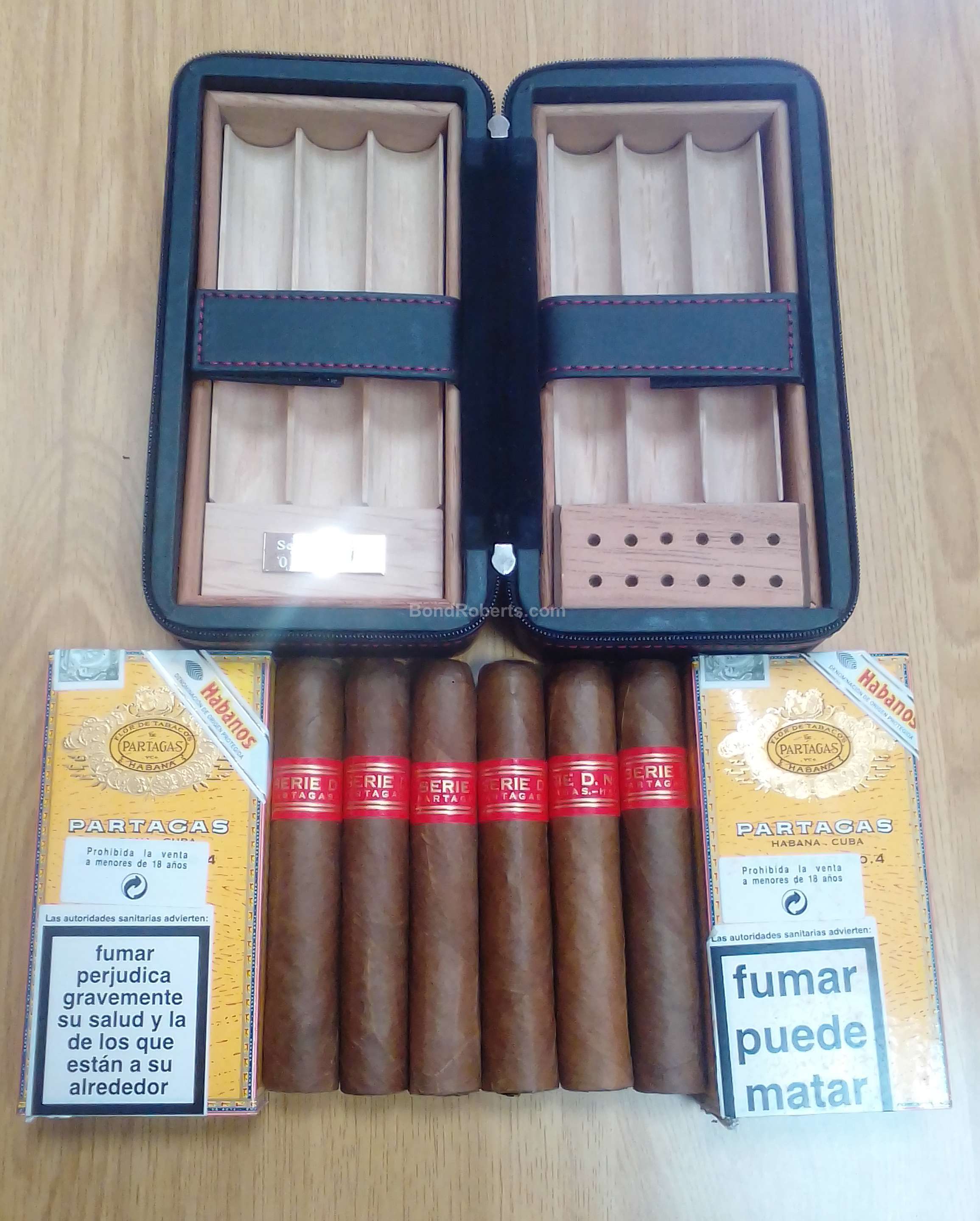 Partagás Serie D No.4 Travel Humidor Serie Especial 2004 Cedar Lined ...