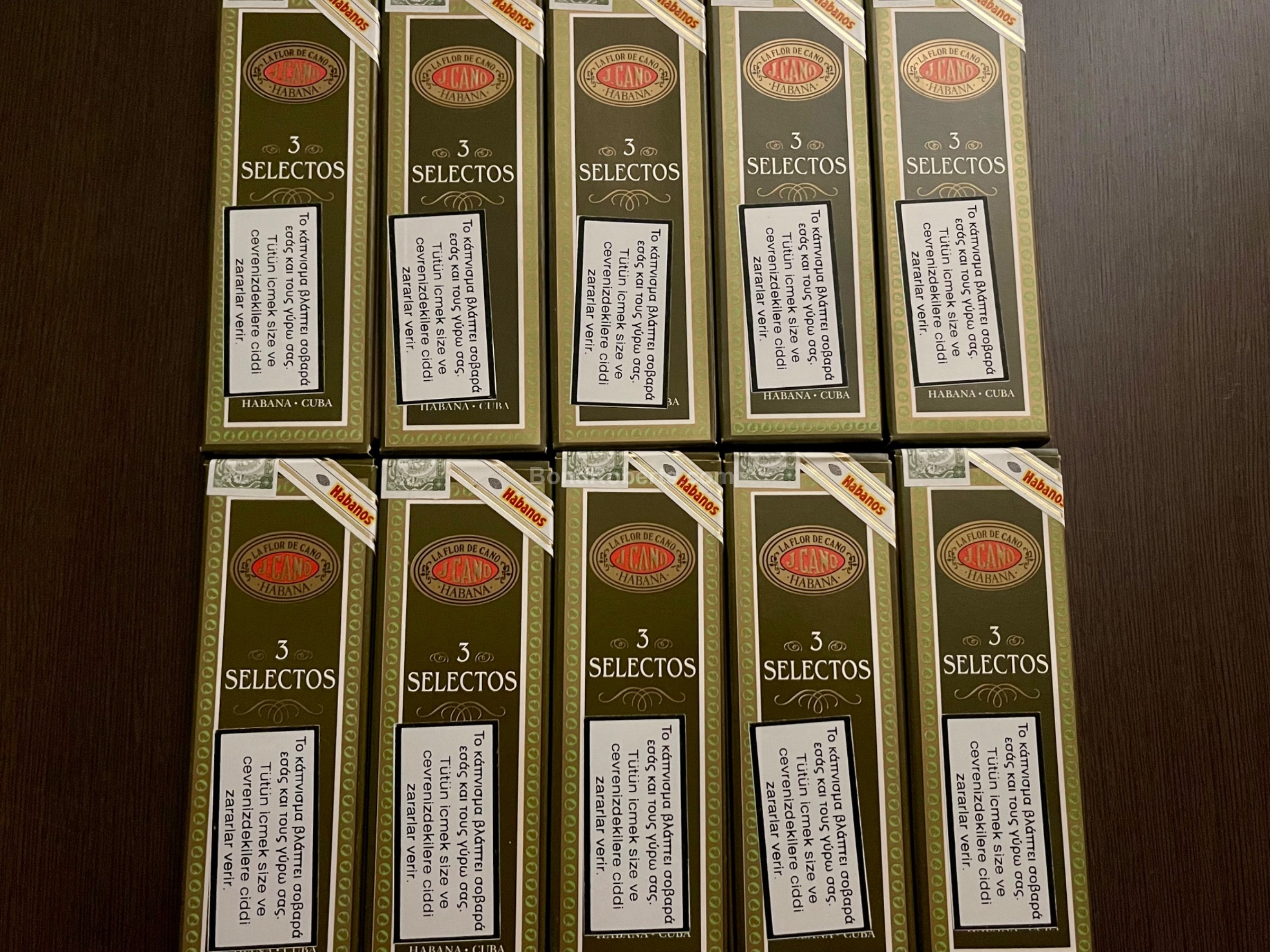 La Flor de Cano Selectos (Disc. 2002) 2001 10 x Cardboard Pack of 3 ...