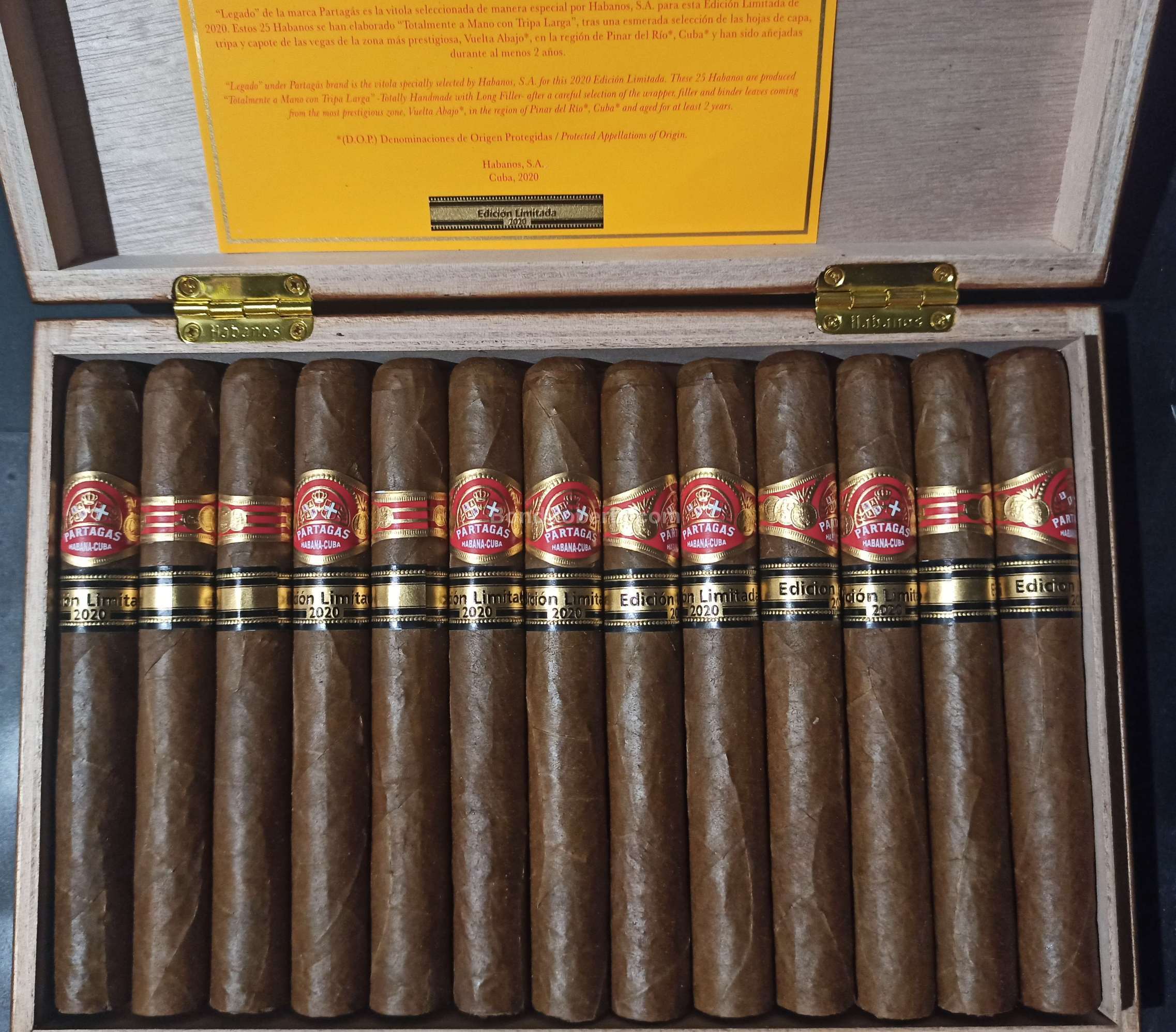 Partagás Legado Edición Limitada 2020 Luxury box of 25 cigars 16592