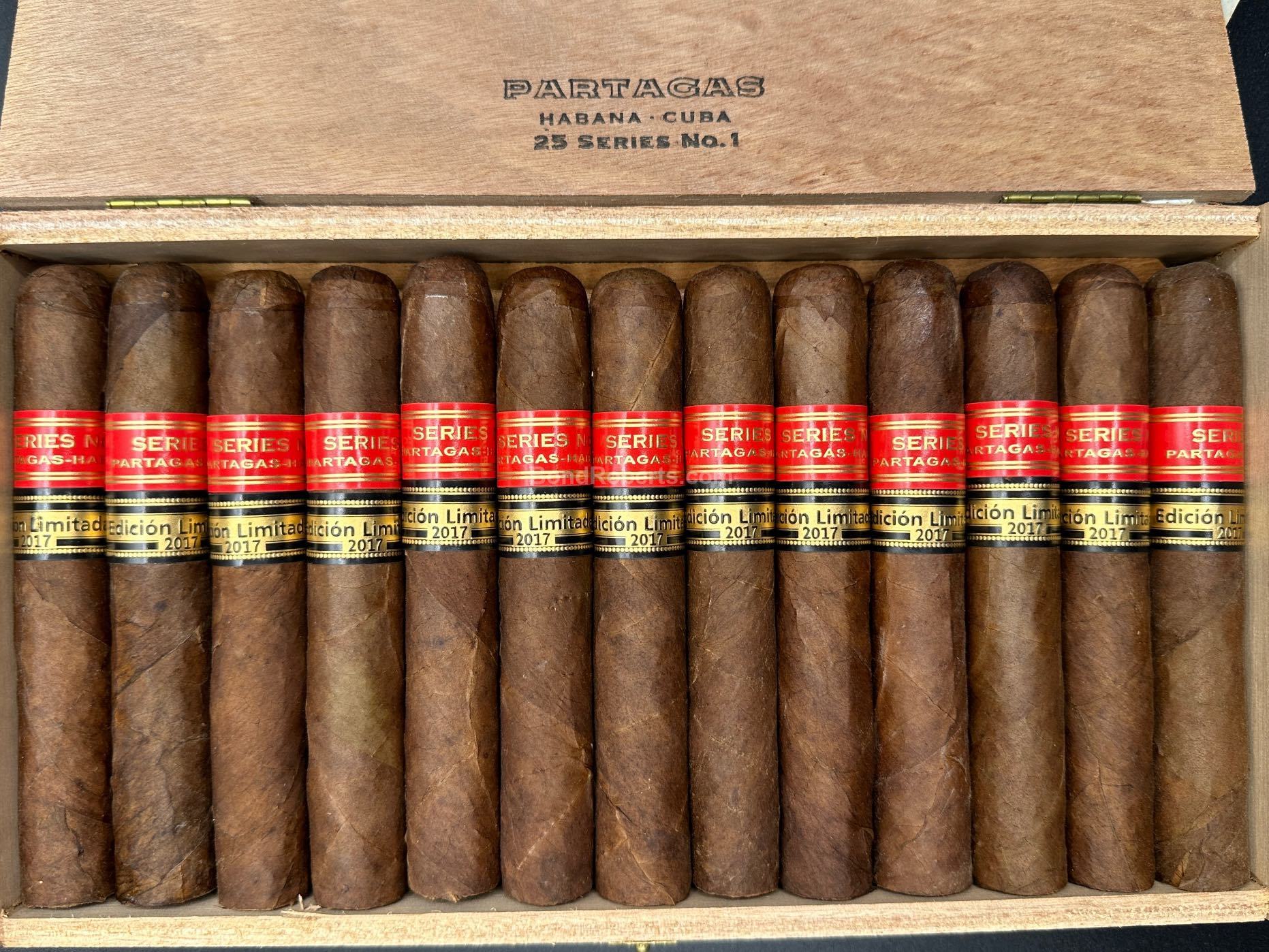 Partagás Series No.1 Edición Limitada 2017 Semi Boite Nature Box of 25 ...