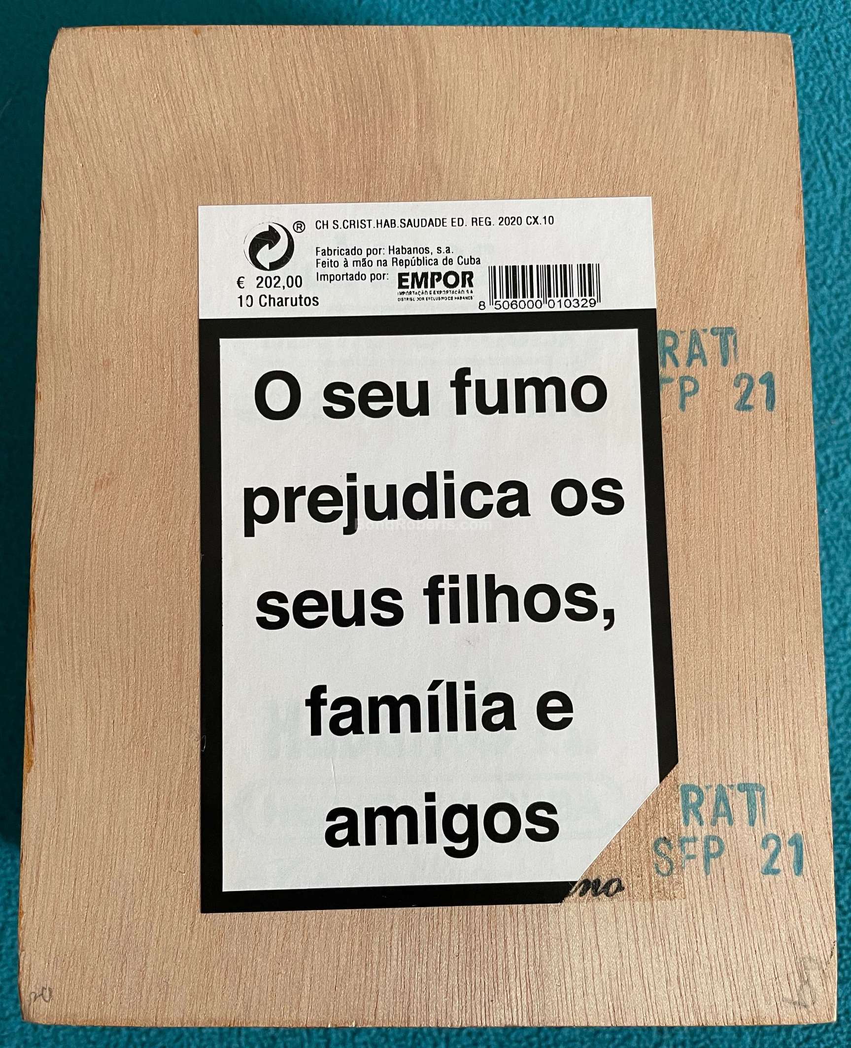 San Cristóbal Saudade Edición Regional Portugal 2021 Numbered varnished ...