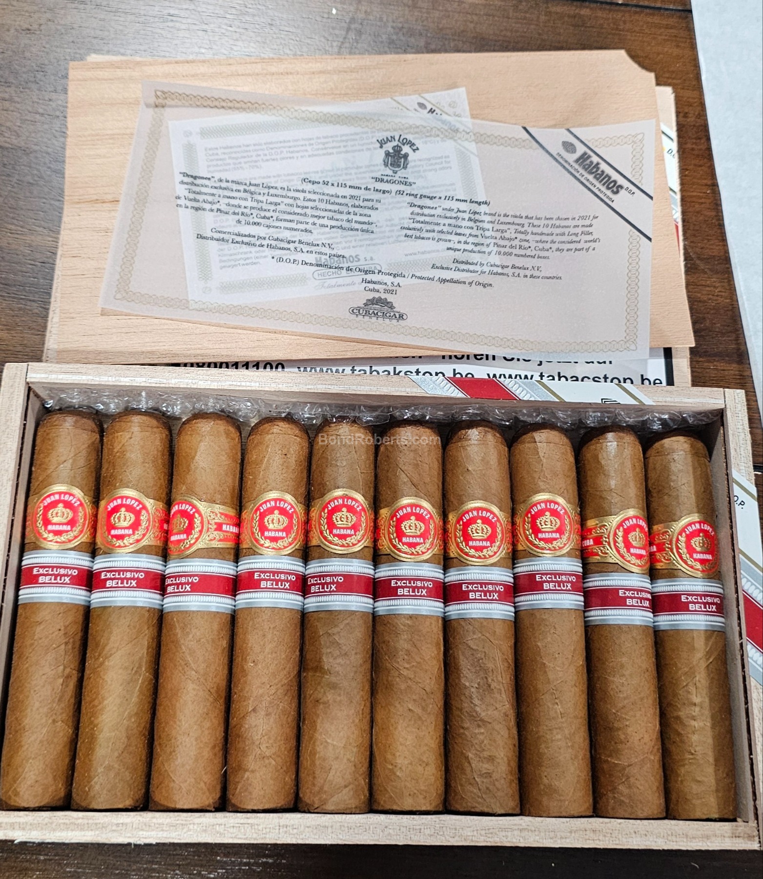 Juan López Dragones Edición Regional BELUX 2023 Numbered slide lid box ...