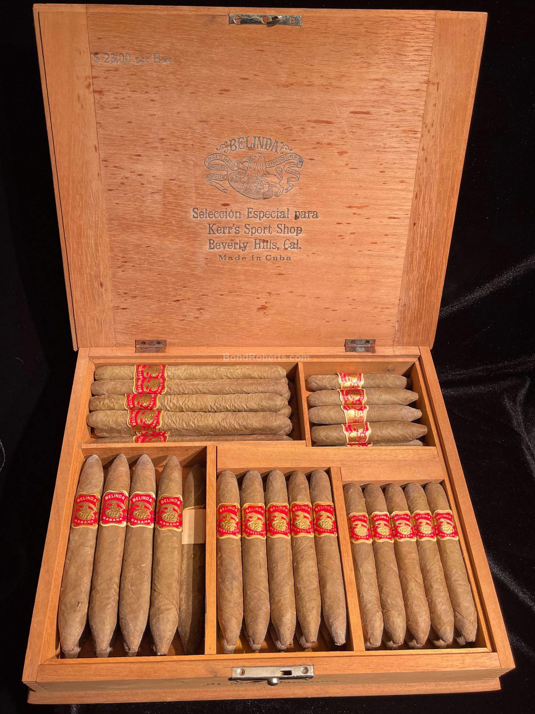 Belinda 50 Count Salesman Sampler Decorative Sample Box of 50 Cigars in ...