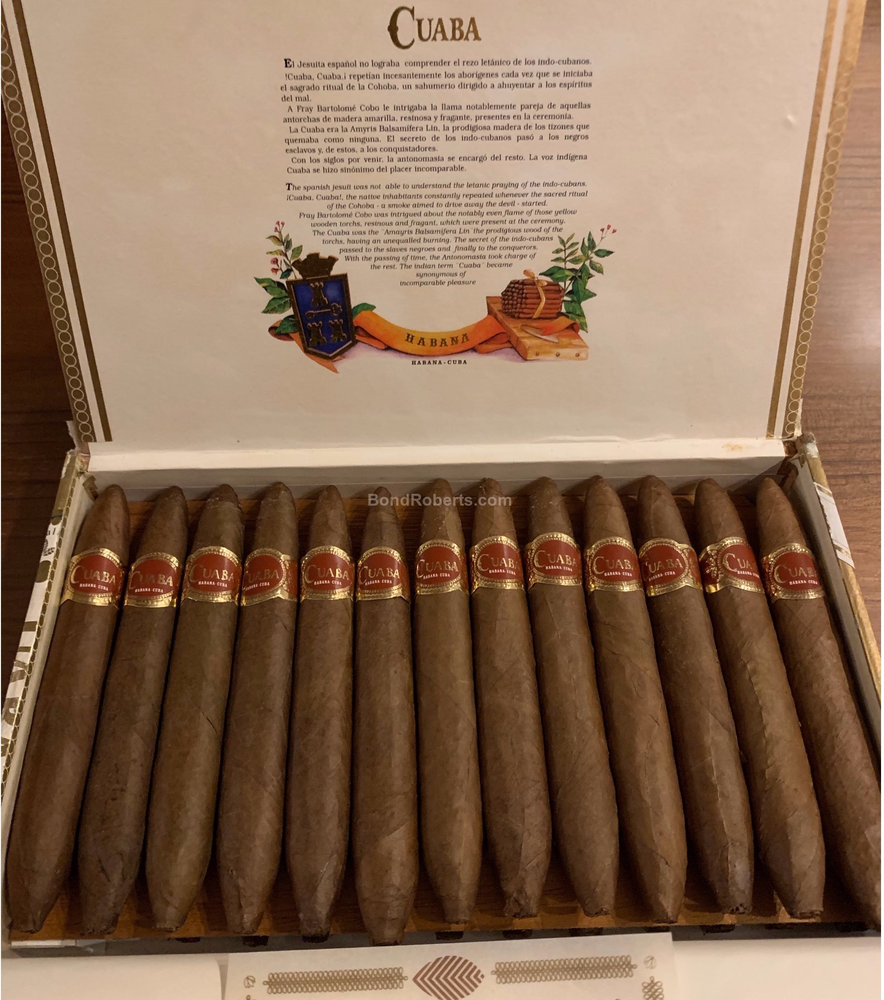 Cuaba Exclusivos 1998 Dress Box of 25 cigars 5483