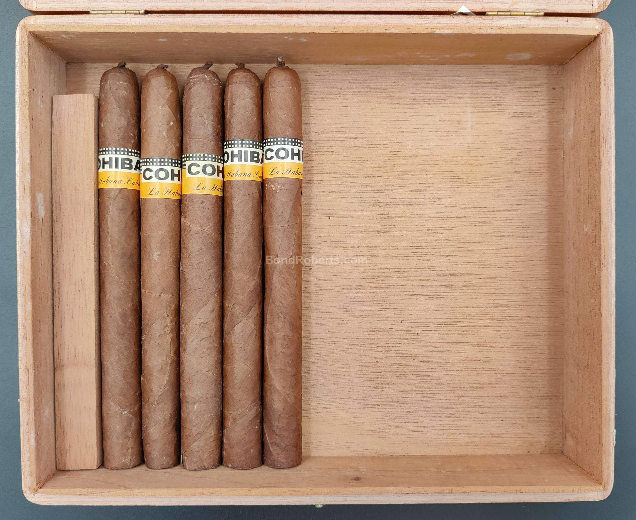 Cohiba Coronas Especiales 2001 Varnished Boîte Nature Box of 25 cigars ...