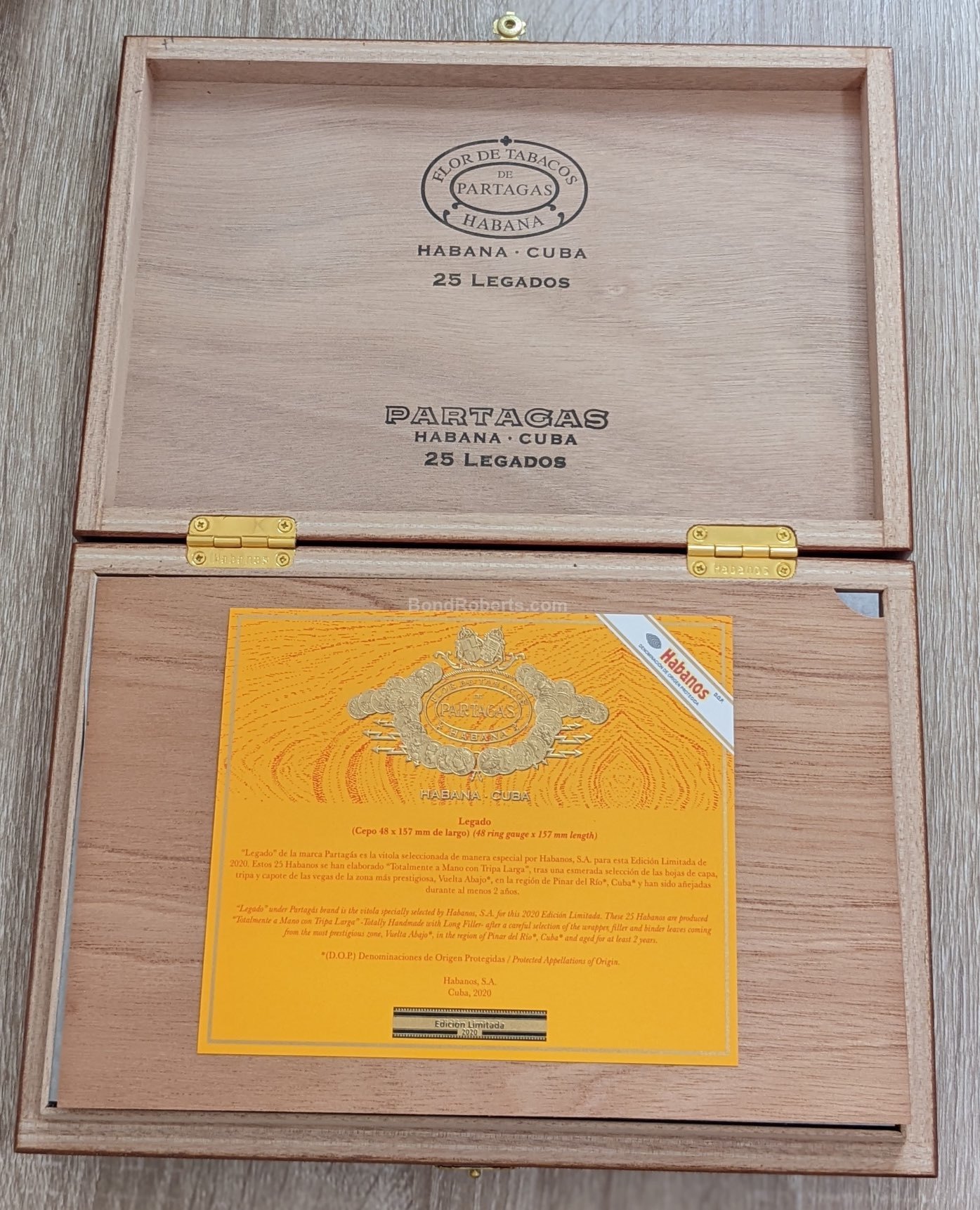 Partagás Legado Edición Limitada 2021 Luxury box of 25 cigars 13567