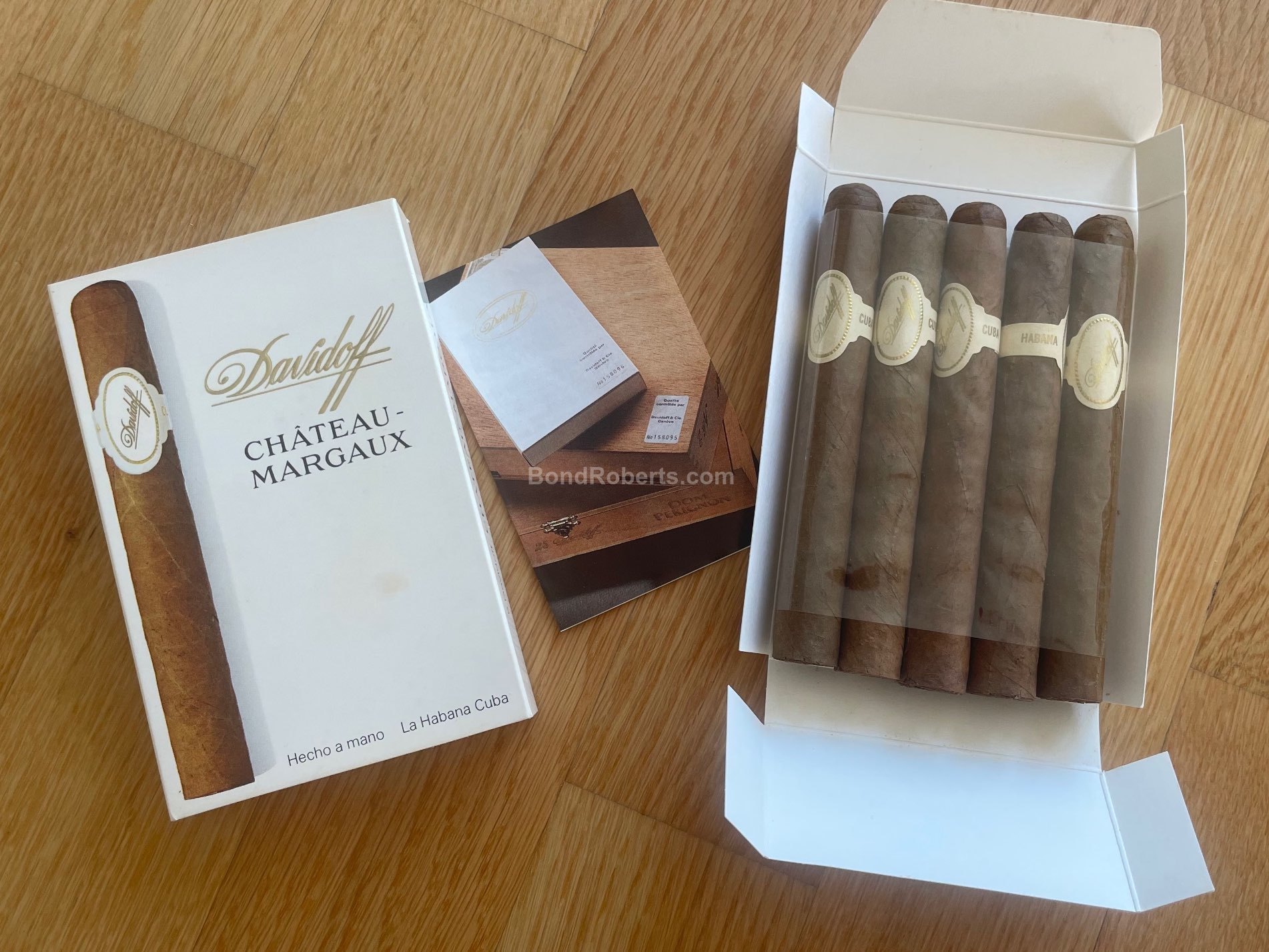 Davidoff Château Margaux Cardboard Pack of 5 cigars 12649