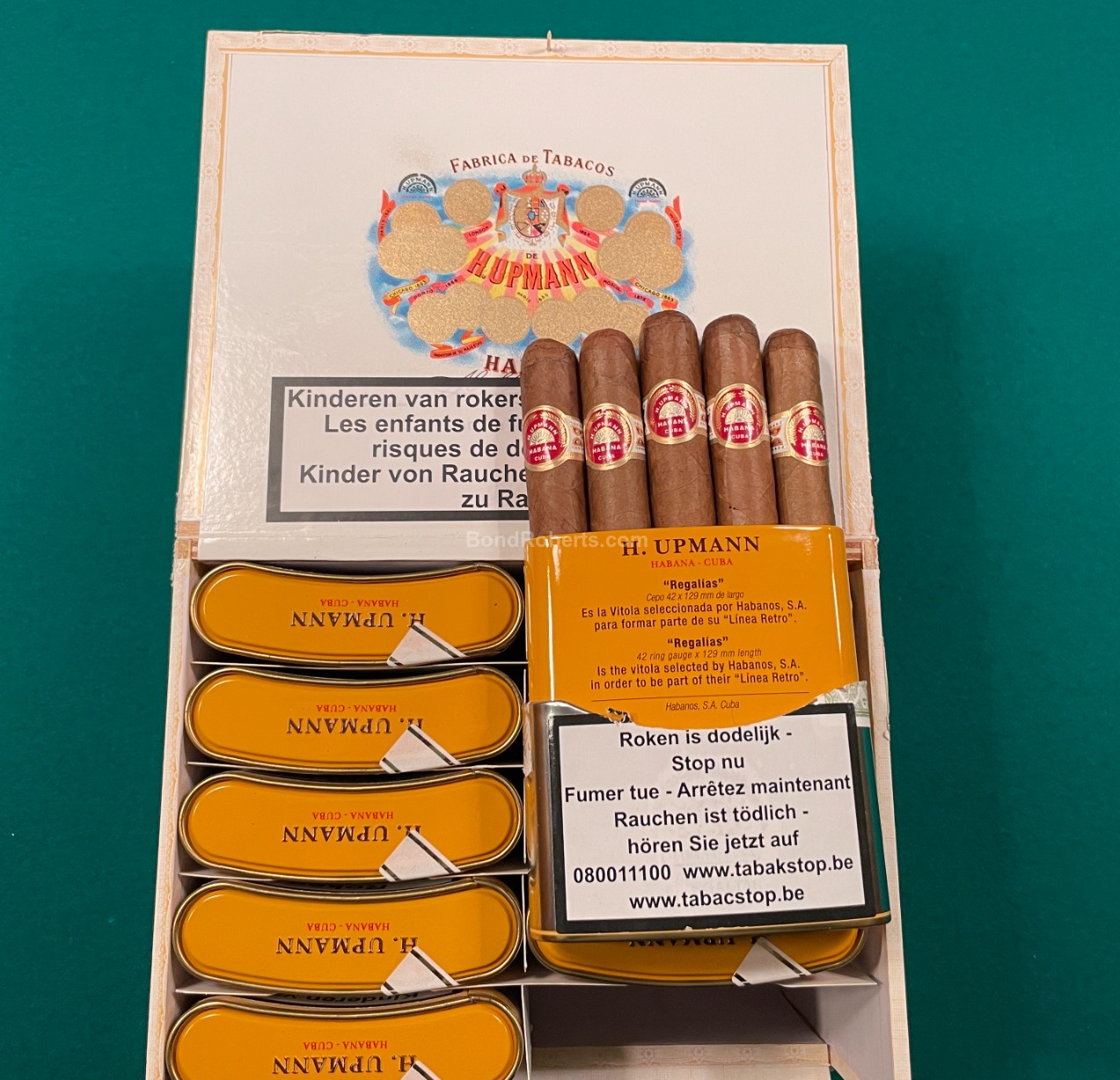 H. Upmann Regalias 2020 Dress box of 50 cigars in 10 aluminium tins of ...