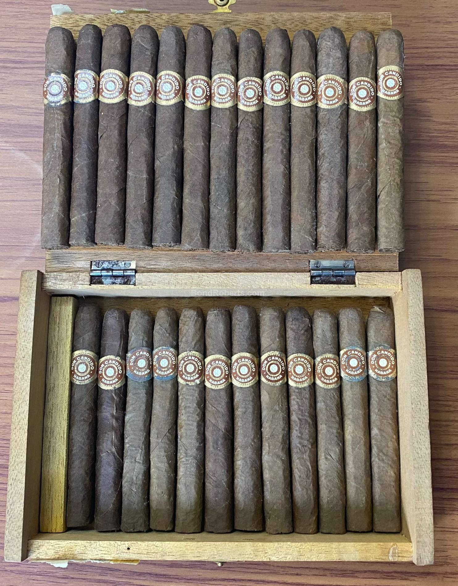 Dunhill Don Candido Selección No.505 Semi boîte nature box of 25 cigars ...