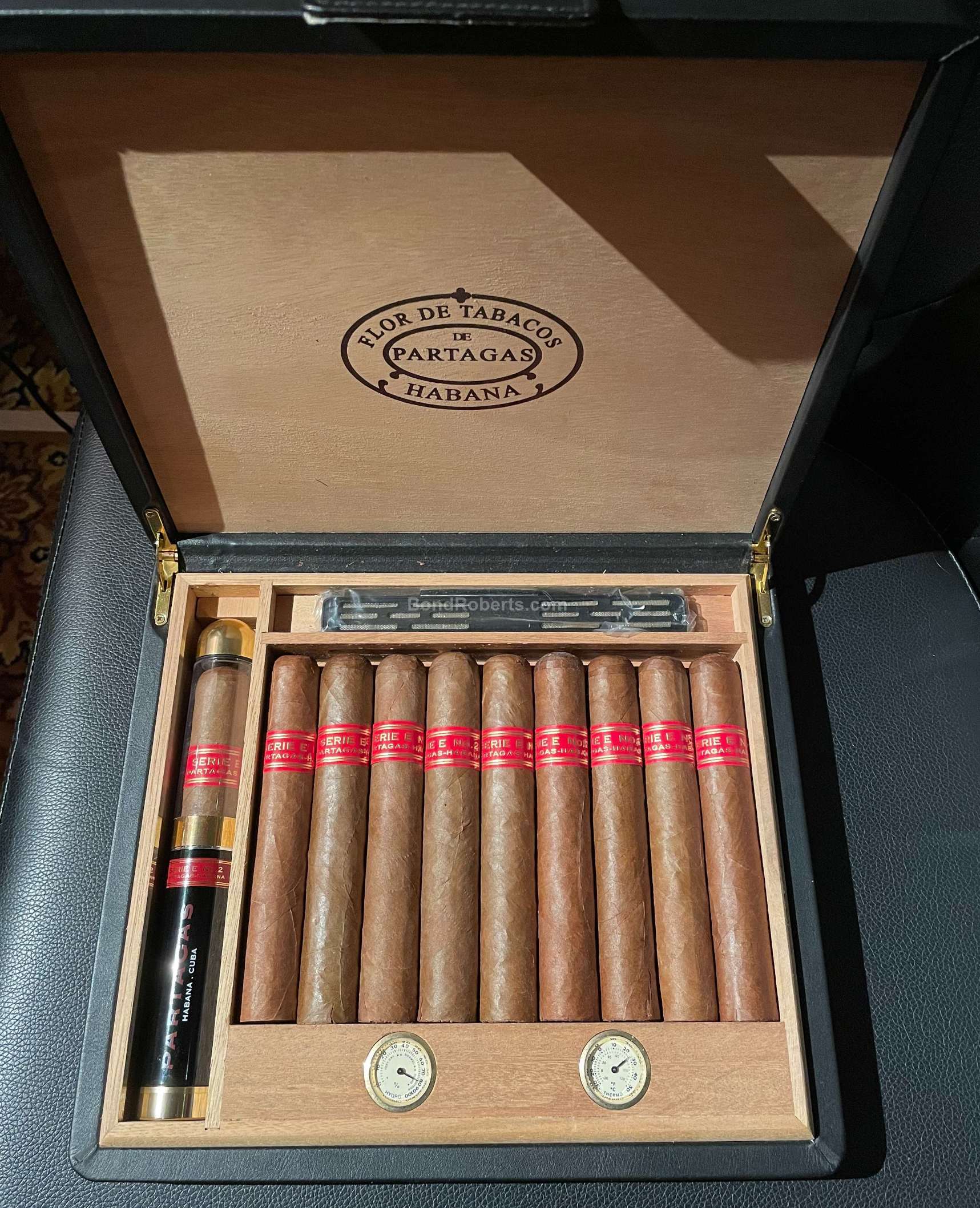 Partagás Serie E No 2 Travel Humidor 2015 Leather-bound Travel Humidor ...