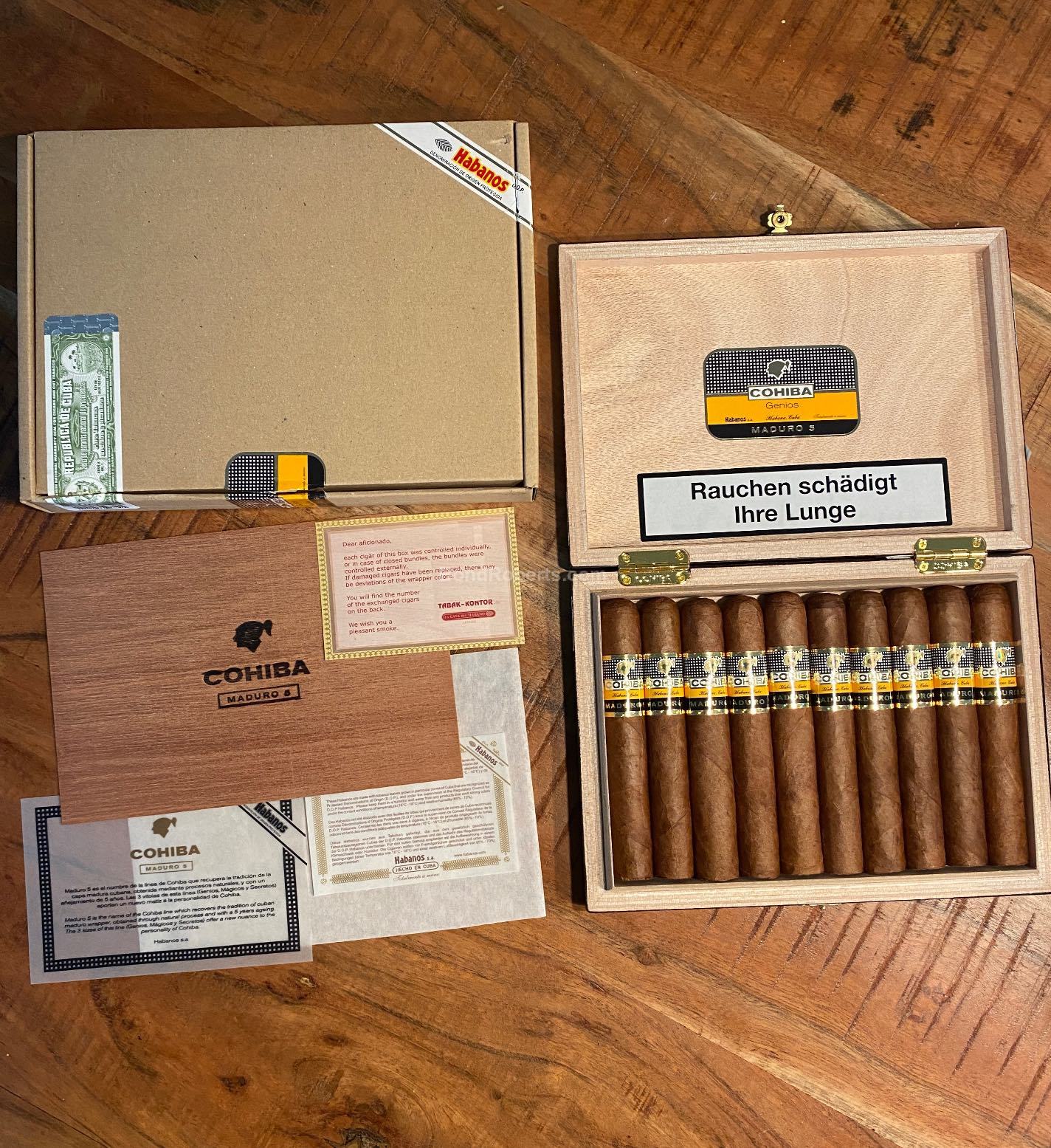 Cohiba Genios 2019 Black lacquered Boîte Nature Box of 10 c 12474